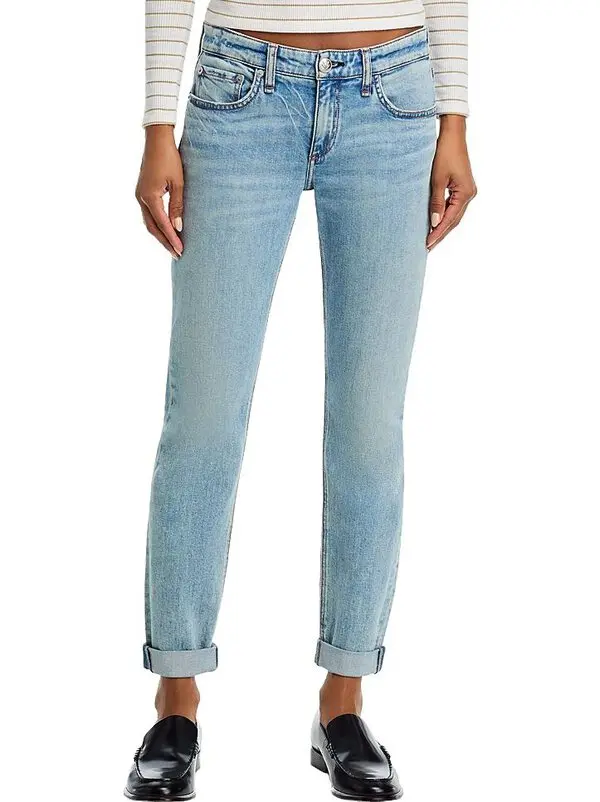 Rag & Bone Dre Low Rise Slim Jeans - Daphne