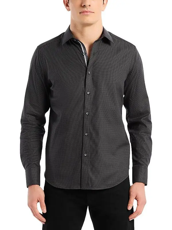Robert Graham Kenmare Long Sleeve Woven Shirt - Charcoal