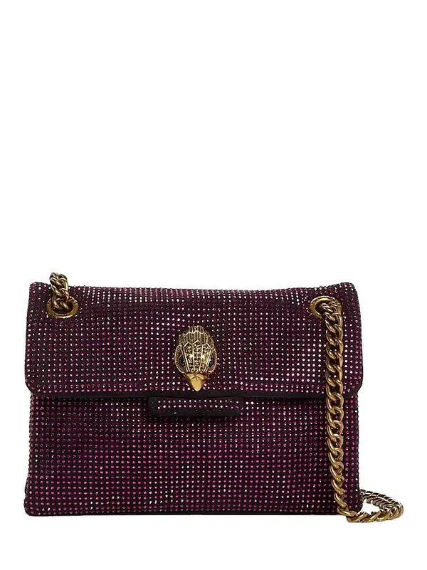 Kurt Geiger Kensington Embellished Crossbody Bag - Open Pink
