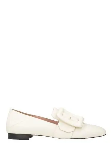Bally Loafers In Leather With Appliqués And Buckle - White
