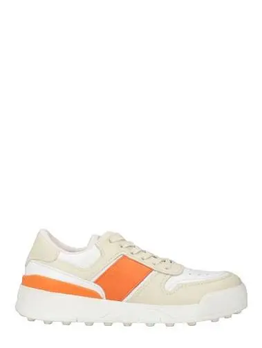 TOD'S Leather Low-top Sneakers - Beige