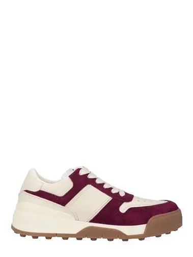 TOD'S Leather Low-top Sneakers - Purple