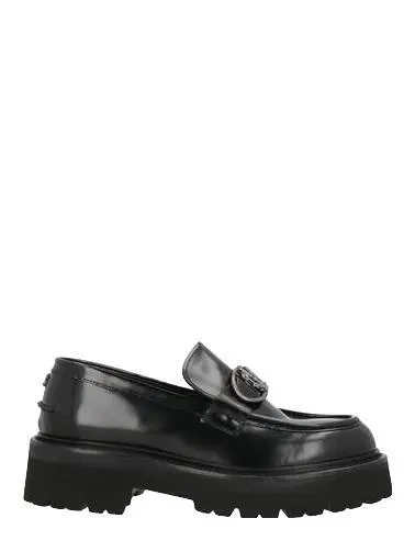 Roberto Cavalli Leather Loafers - Black