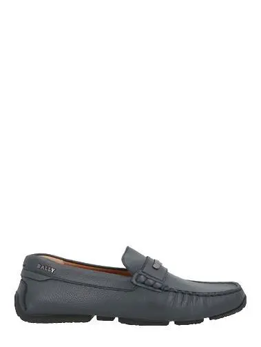 Bally Pebbled Leather Driving Loafers - Grey