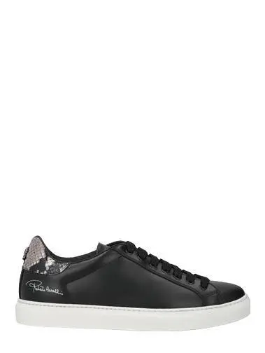 Roberto Cavalli Calfskin Low-top Sneakers - Black