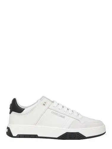 Roberto Cavalli Low-top Leather Sneakers - Off White