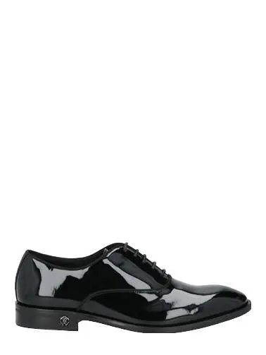 Roberto Cavalli Patent Leather Oxford Shoes - Black