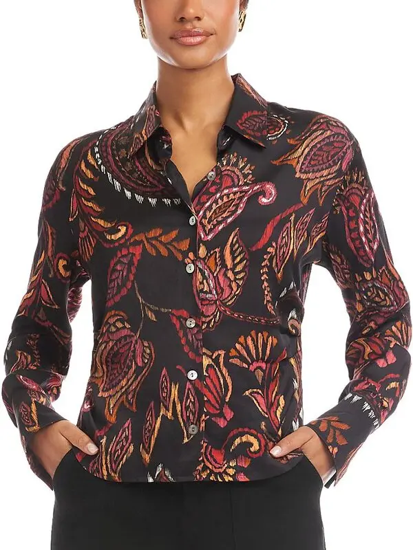 Fifteen Twenty Tawnie Side Pleat Shirt - Paisley