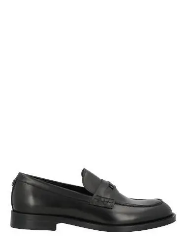 Roberto Cavalli Leather Penny Loafers - Black