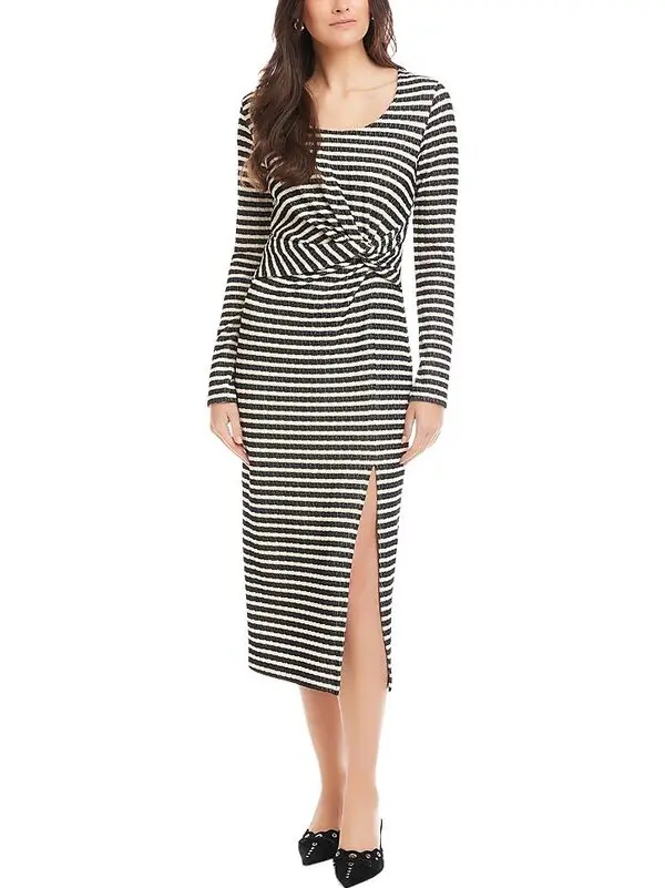 Fifteen Twenty Tyler Side Twist Dress - Stripe