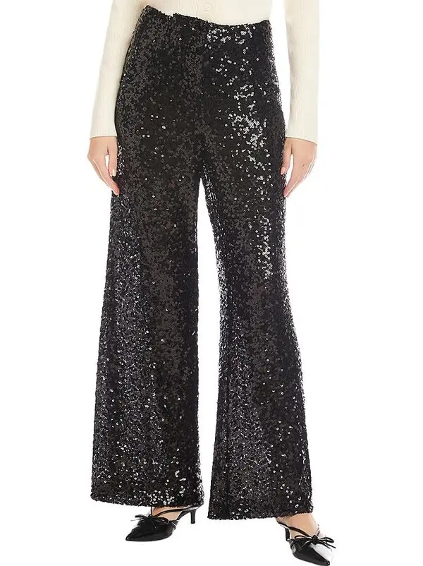 Fifteen Twenty Lynette Sequined Pants - Black