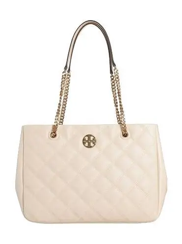 Tory Burch Quilted Leather Shoulder Bag - Beige