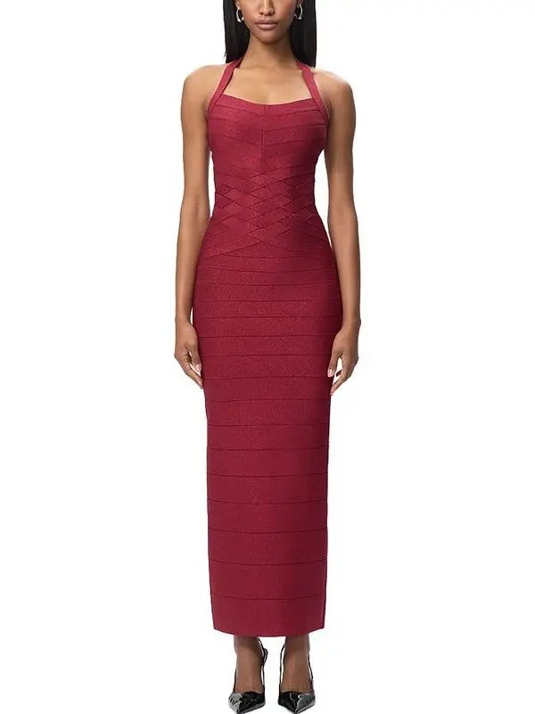 Herve Leger Maxine Gown - Redrock