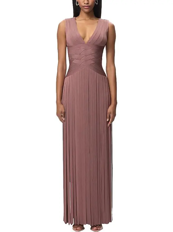 Herve Leger Harlow Gown - Biscotti