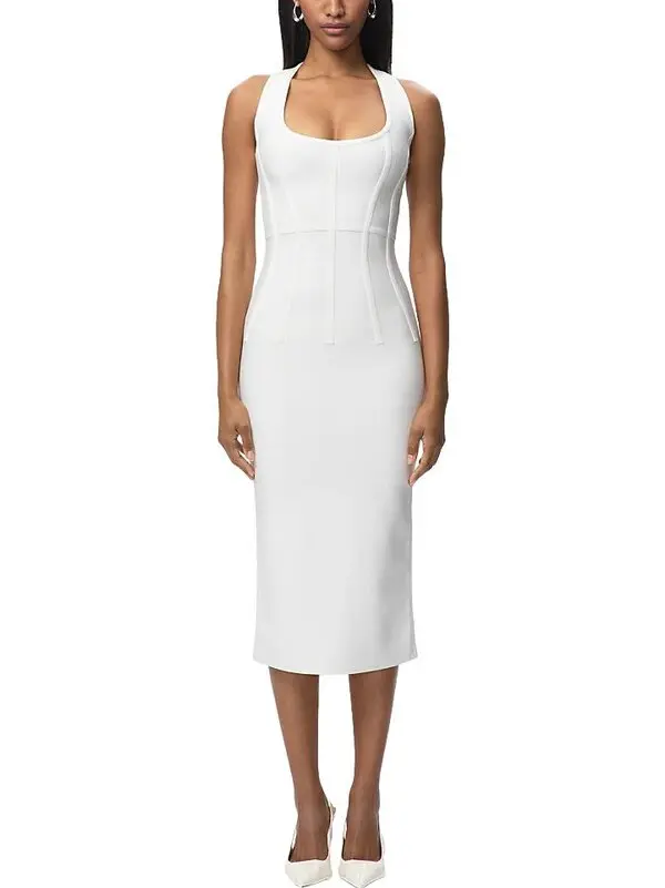Herve Leger Willa Dress - Alabaster