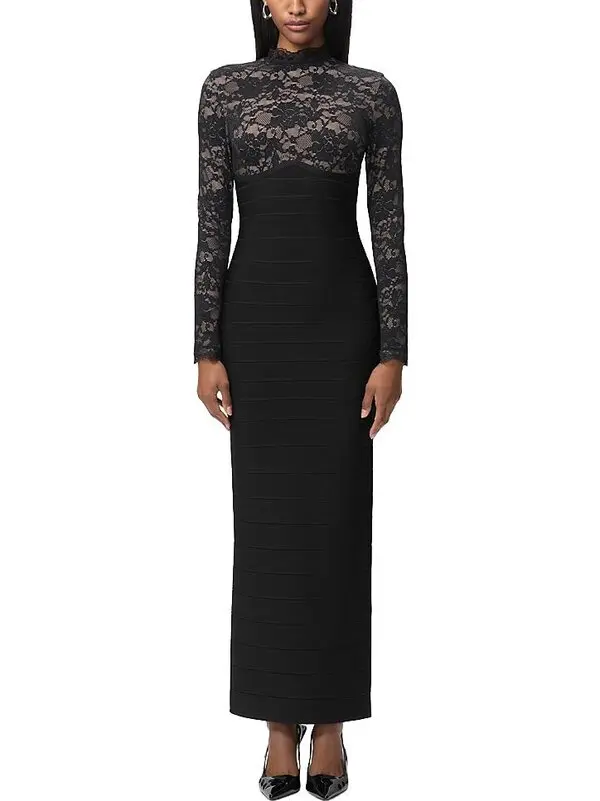 Herve Leger Maisie Gown - Black