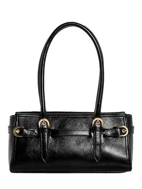 REFORMATION Beatrice Shoulder Bag - Black