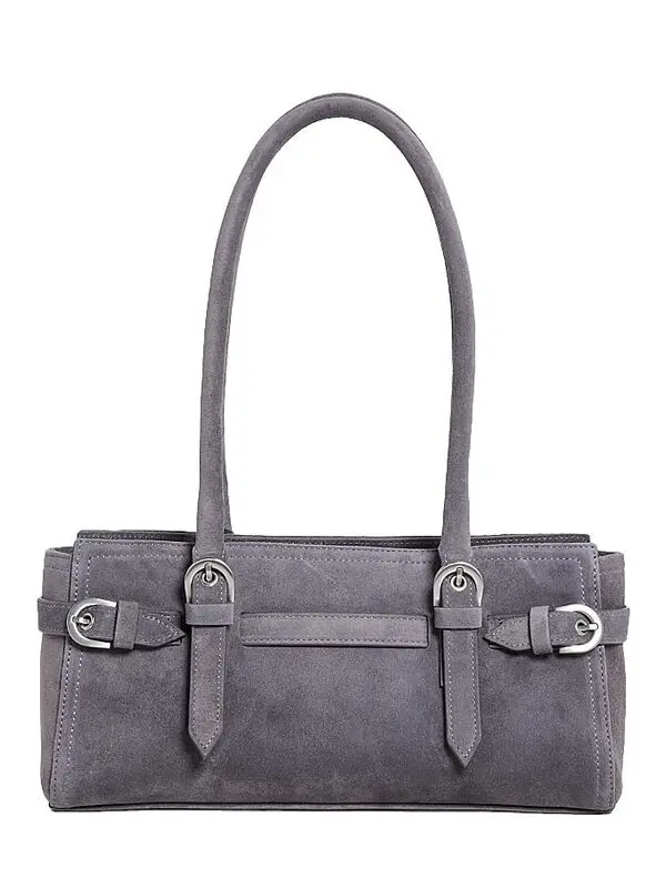 REFORMATION Beatrice Shoulder Bag - Gunmetal
