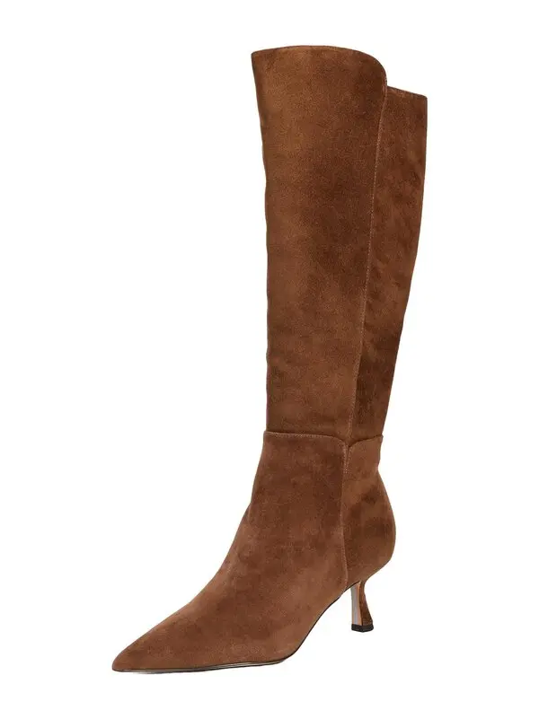 Sam Edelman Taylin Knee High Boots - Dark Terra Toffee