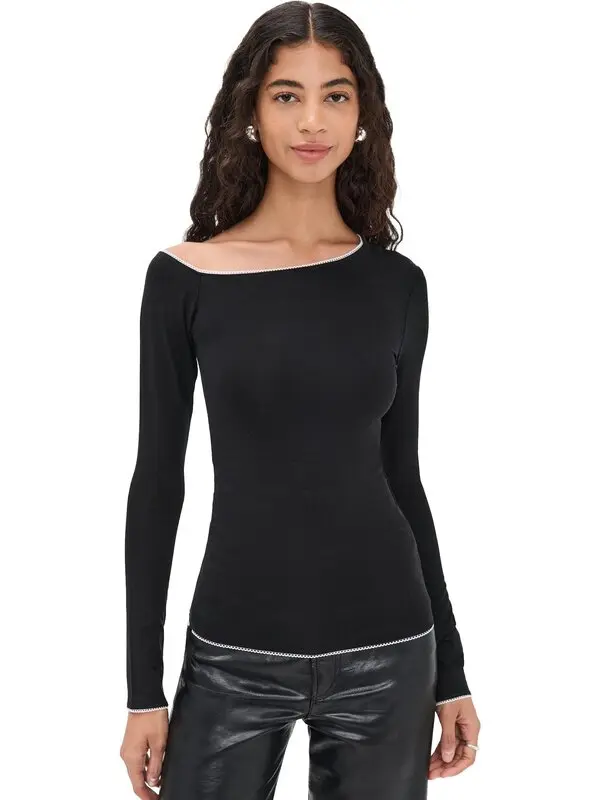 THE LINE BY K Adrira Top - Black