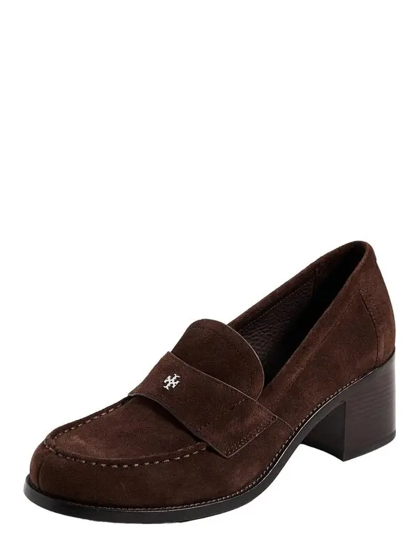 Tory Burch Heeled Loafers - Dark Cocoa