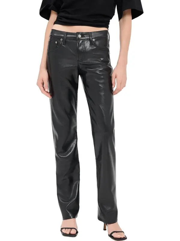 AGOLDE Recycled Leather Slim Jeans - Detox