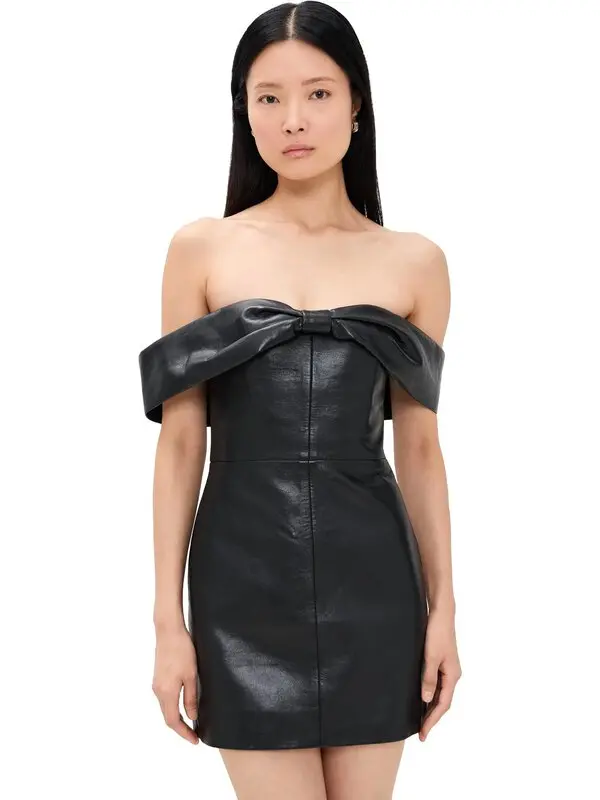 ANINE BING Colleen Mini Dress - Black