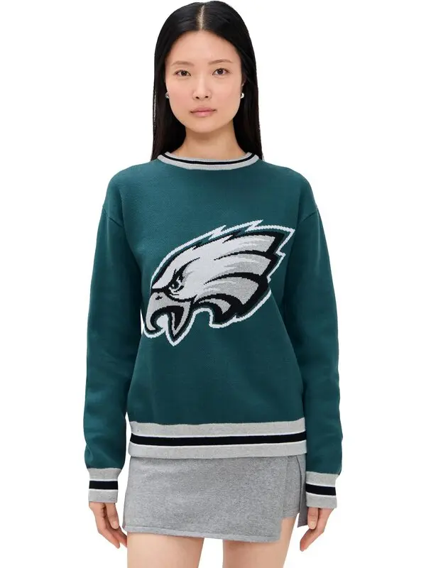 Terez Eagles Crewneck Sweater - Eagles Midnight Green