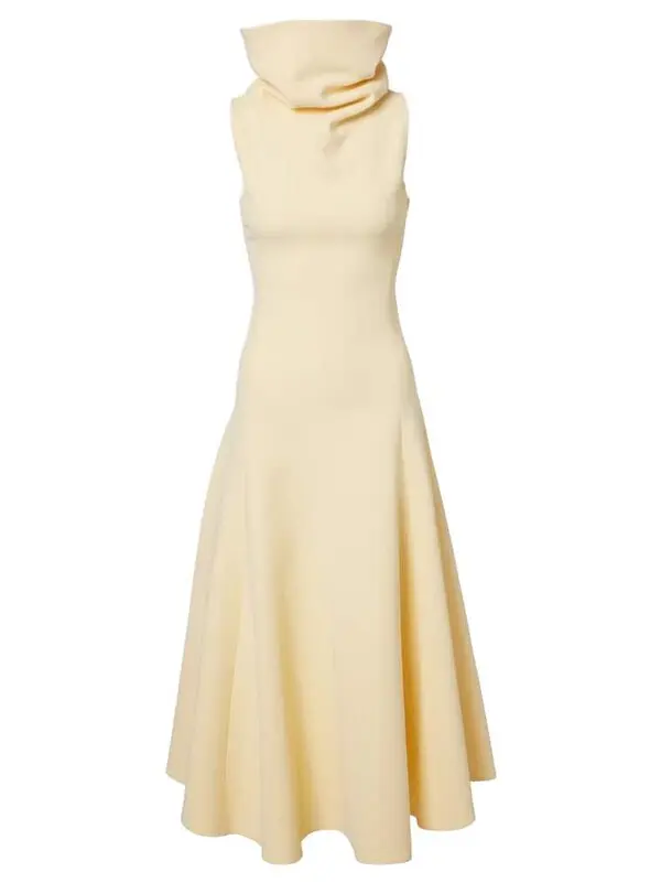 Jacquemus Triangle Midi Dress - Yellow