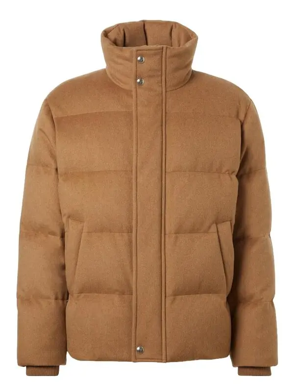 Loro Piana Giulio Cashmere Down Jacket - Brown