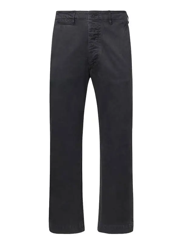 Auralee Cotton Chinos - Black