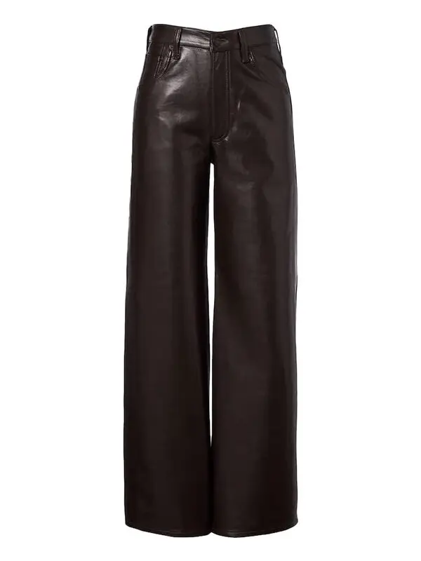 Citizens Of Humanity Ayla High-rise Wide-leg Pants - Brown