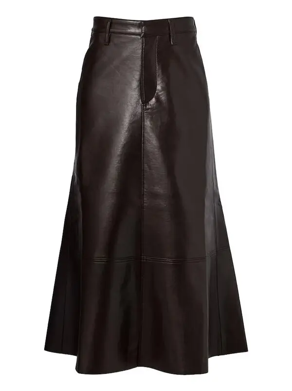 Citizens Of Humanity Cassia Flared Midi Skirt - Brown