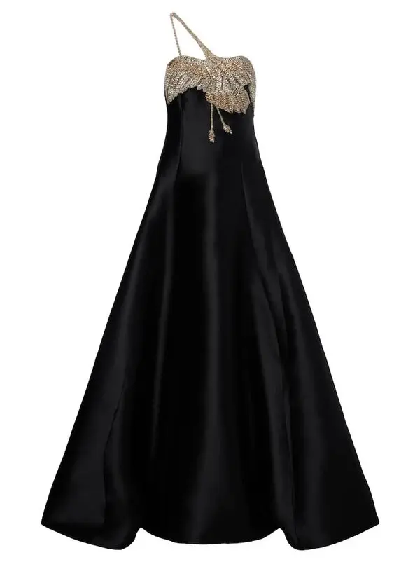Costarellos Venezia Embellished Gown - Black