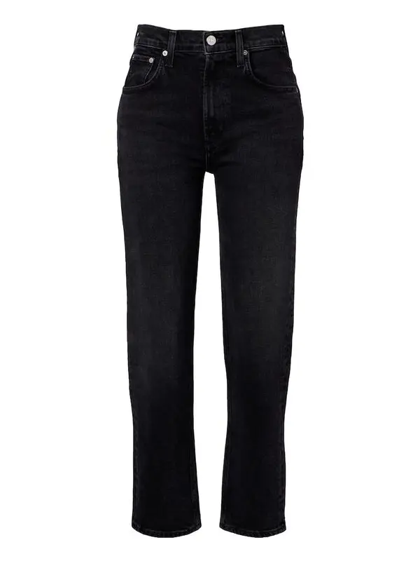 Citizens Of Humanity Delfina Straight Jeans - Black