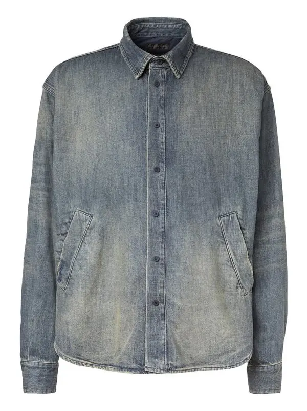 Balenciaga Denim Overshirt - Blue