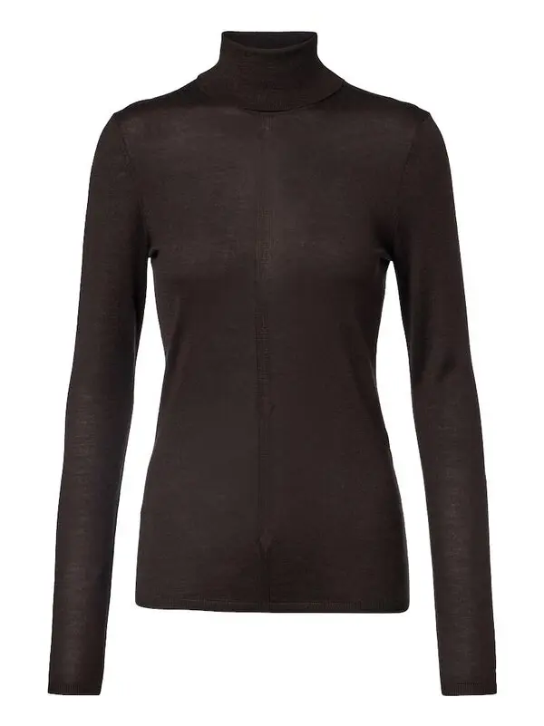 Gabriela Hearst Steinem Cashmere-blend Turtleneck Sweater - Black