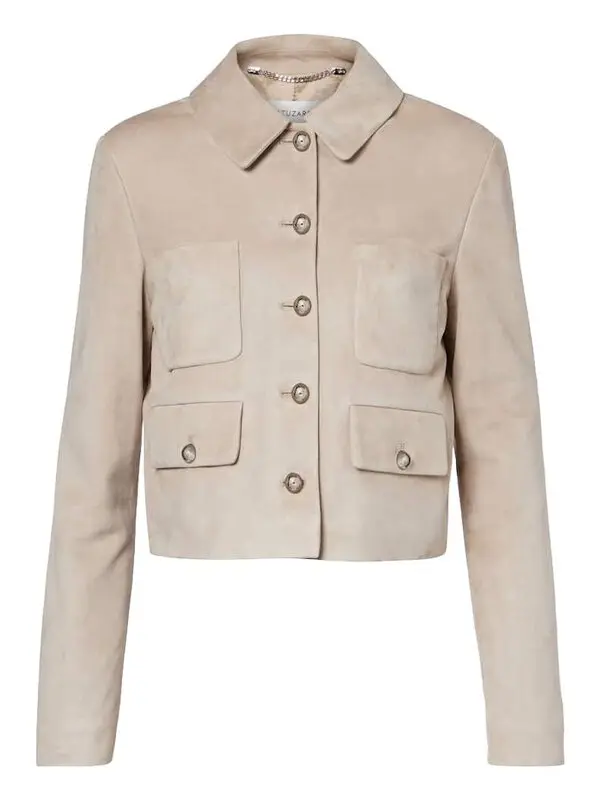 Altuzarra Astley Suede Jacket - Beige