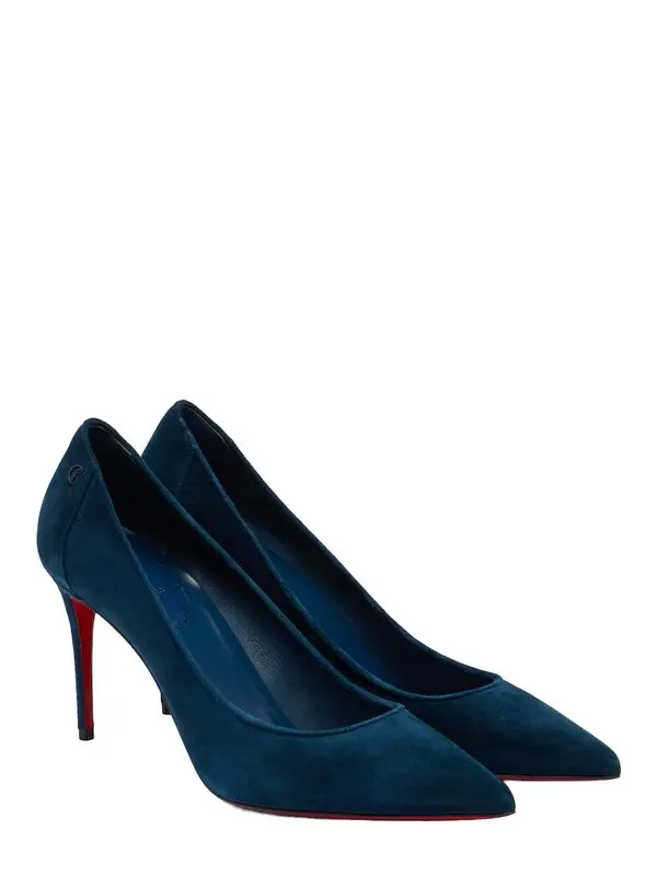 CHRISTIAN LOUBOUTIN Sporty Kate 85 Suede Pumps - Blue