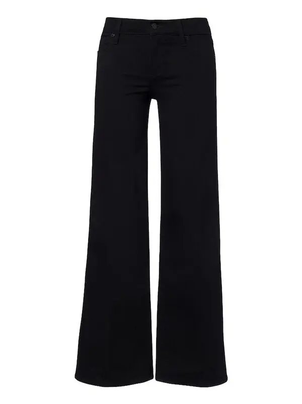 FRAME Le Slim Palazzo Wide-leg Jeans - Black