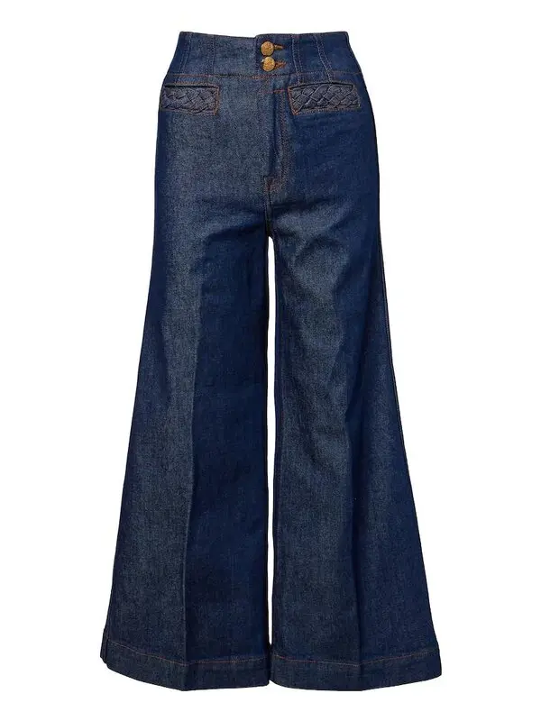 Zimmermann Awaken High-rise Flared Jeans - Blue