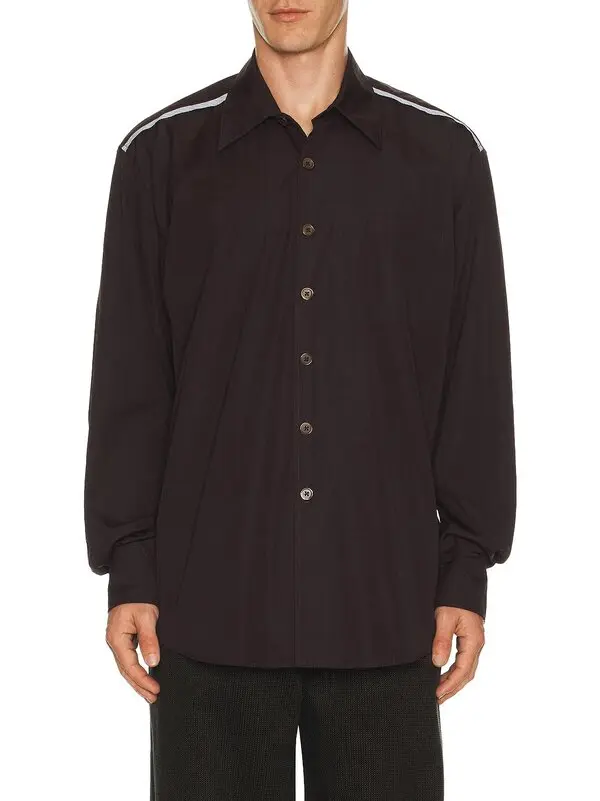 Our Legacy Above Shirt In Chocolate - Divine Brown