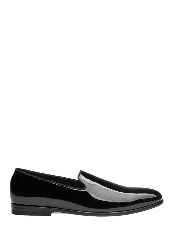 DOUCAL'S Patent Loafers - Black