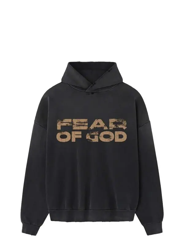 Fear Of God Hooded Sweatshirt - Black
