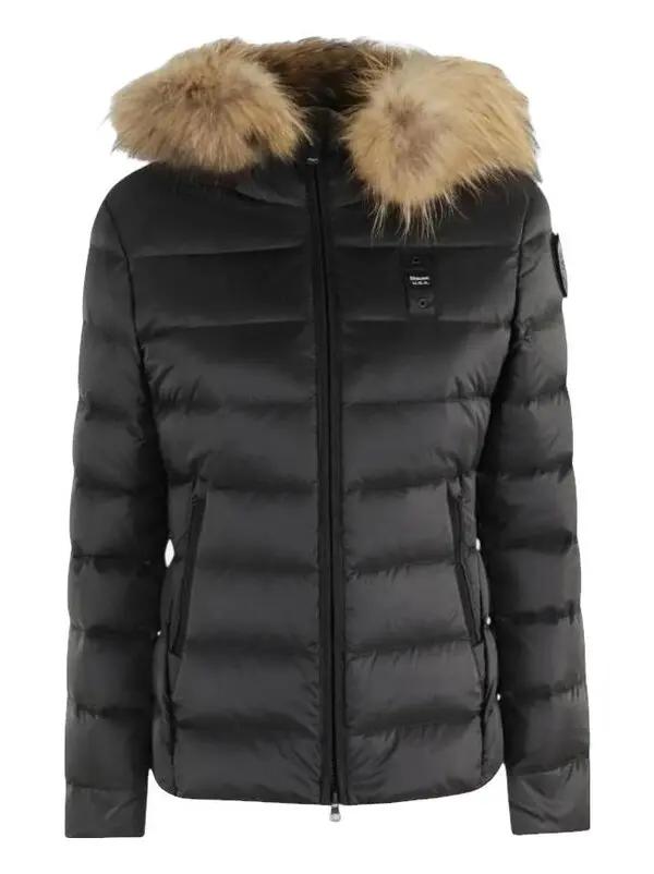 BLAUER. Quilted Down Jacket - Black