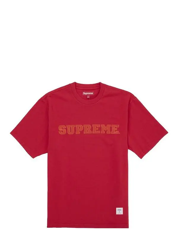 Supreme Collegiate Appliqué Short Sleeve Top - Red