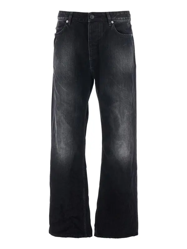 Balenciaga Distressed Denim Jeans - Black