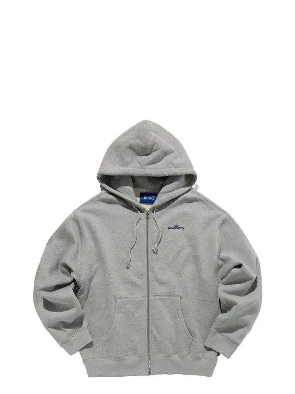AWAKE NY Crown Zip-up Hoodie - Grey
