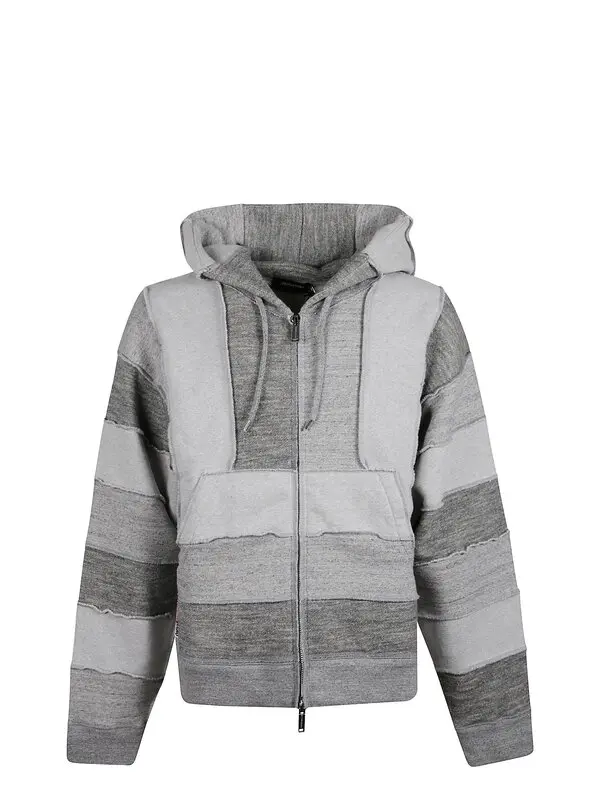 DSQUARED X MAGLIANO Fit Zipped Hoodie - Grey