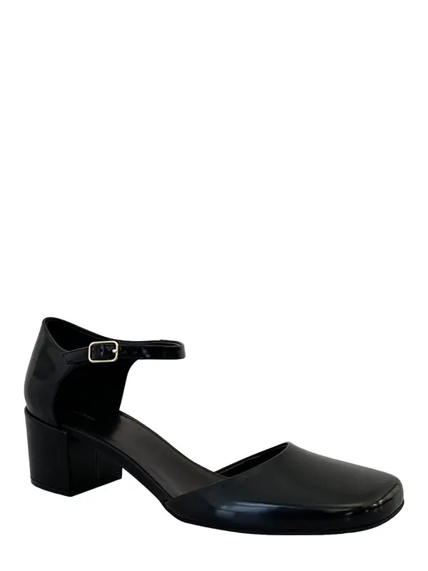 THE ROW Penelope Leather Pumps - Black